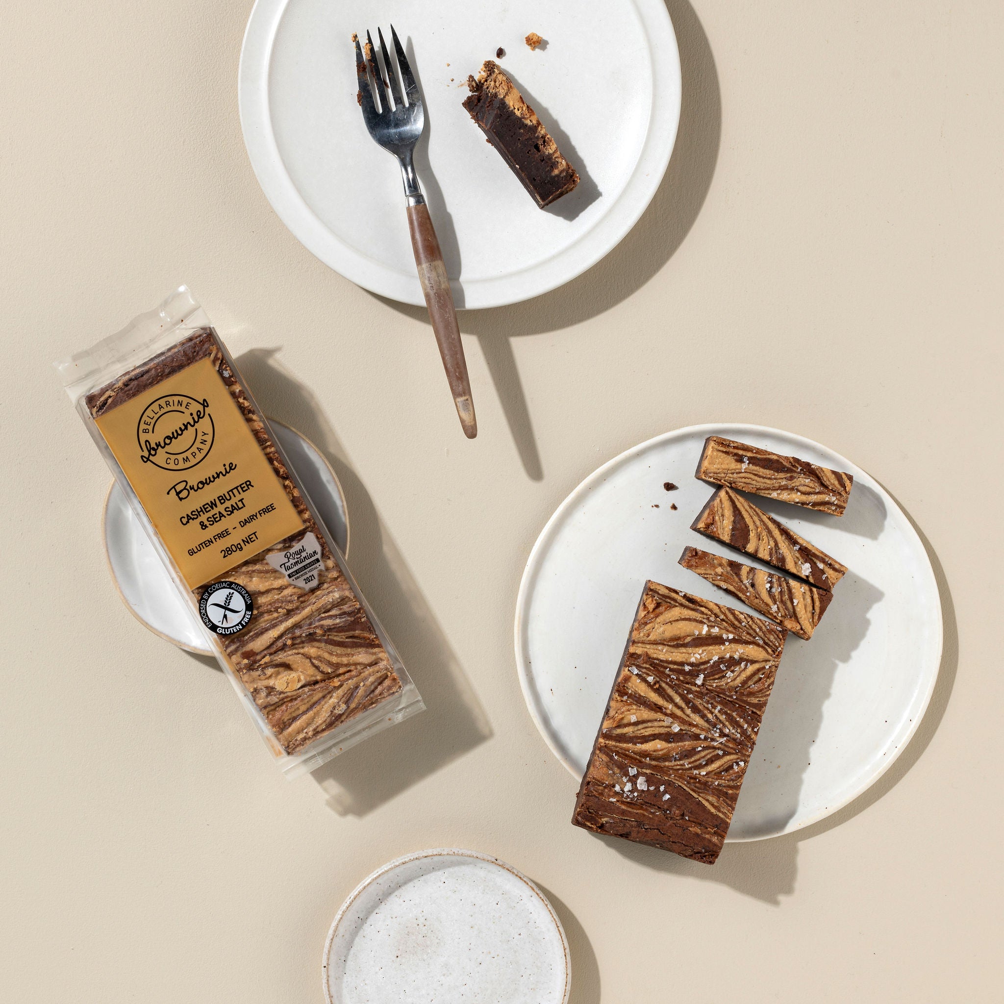 Cashew Butter & Sea Salt Brownie – ADELIA FINE FOODS