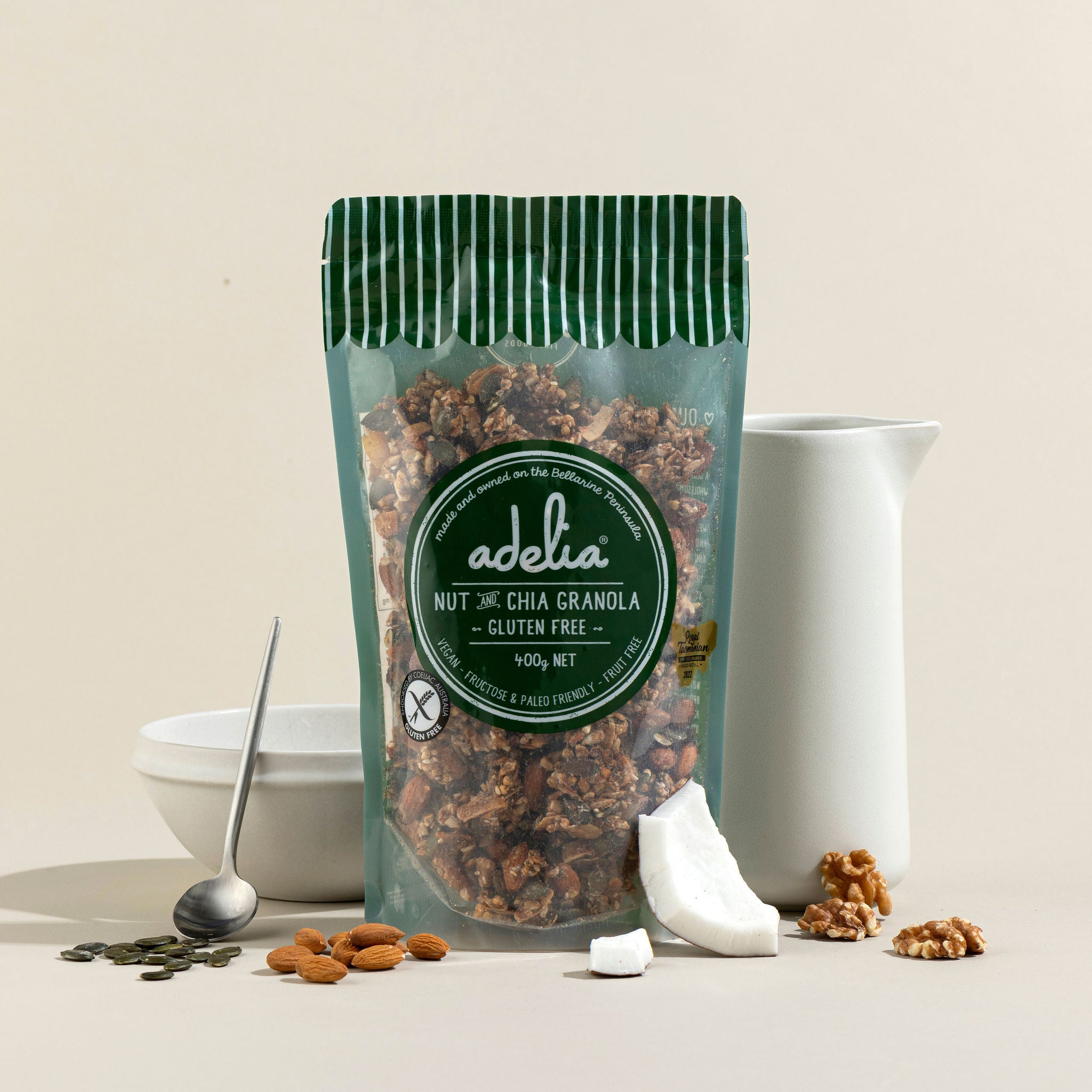 Nut & Chia Granola – ADELIA FINE FOODS